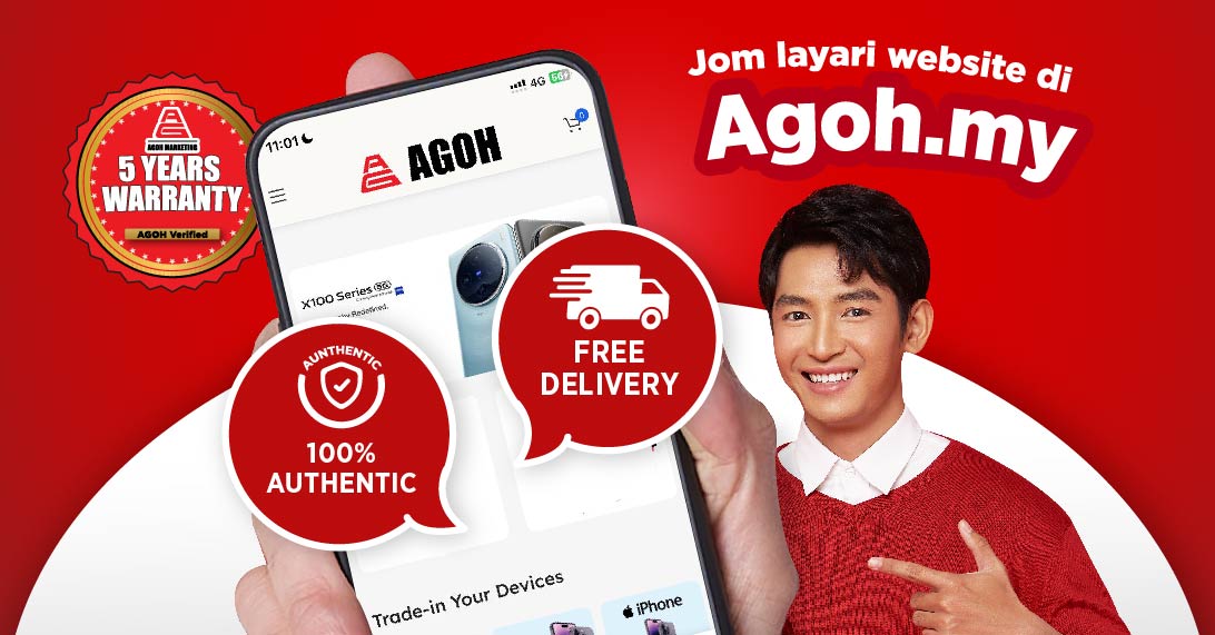 Agoh.my - New Smartphone With 5 Year Warranty In Malaysia